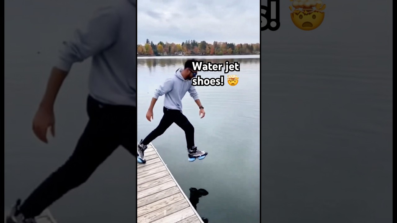 Water Jet Shoes: Jet Powered Sneakers That Let You Walk and Glide on Water