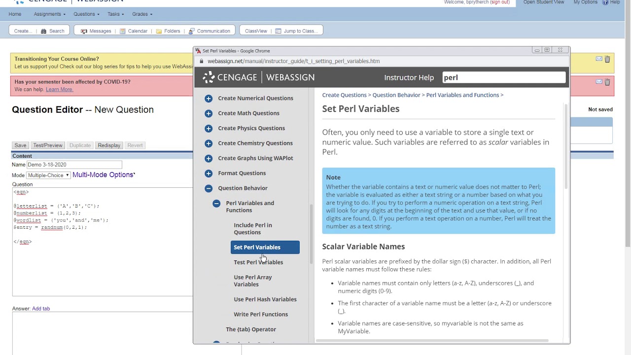 Coding questions in WebAssign