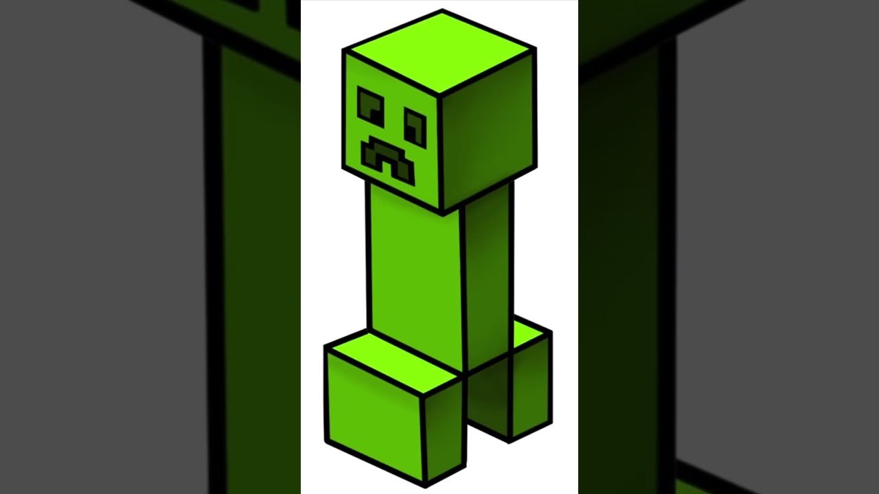 HOW TO DRAW CREEPER MINECRAFT
