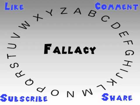 How to Say or Pronounce Fallacy