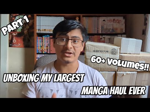 Unboxing My Largest Manga Haul Ever!! 60+ Volumes!! (Part 1)