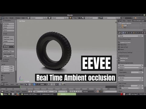 Blender Eevee - Real Time Ambient occlusion