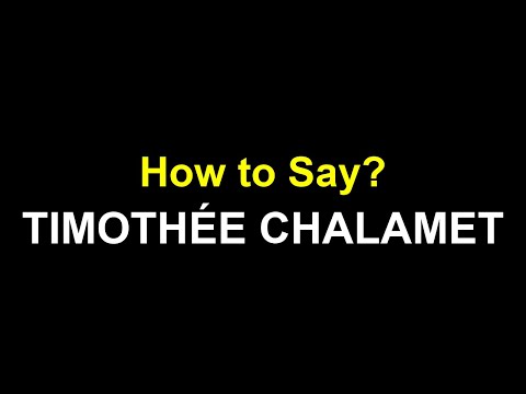 How to Pronounce TIMOTHÉE CHALAMET – CORRECTLY Pronunciation
