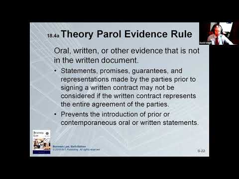 The Parol Evidence Rule (Business Law 101, Episode 153)