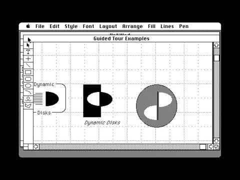 MacDraw - 1984 - Apple Macintosh emulated in Mini vMac
