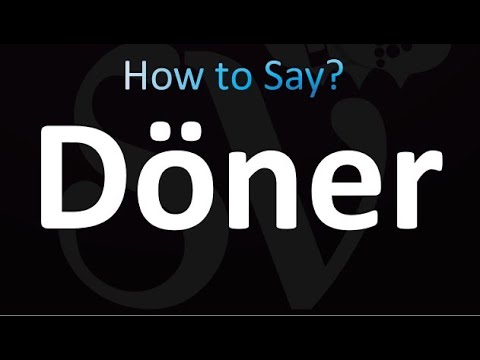 How to Pronounce Doner (Turkish)