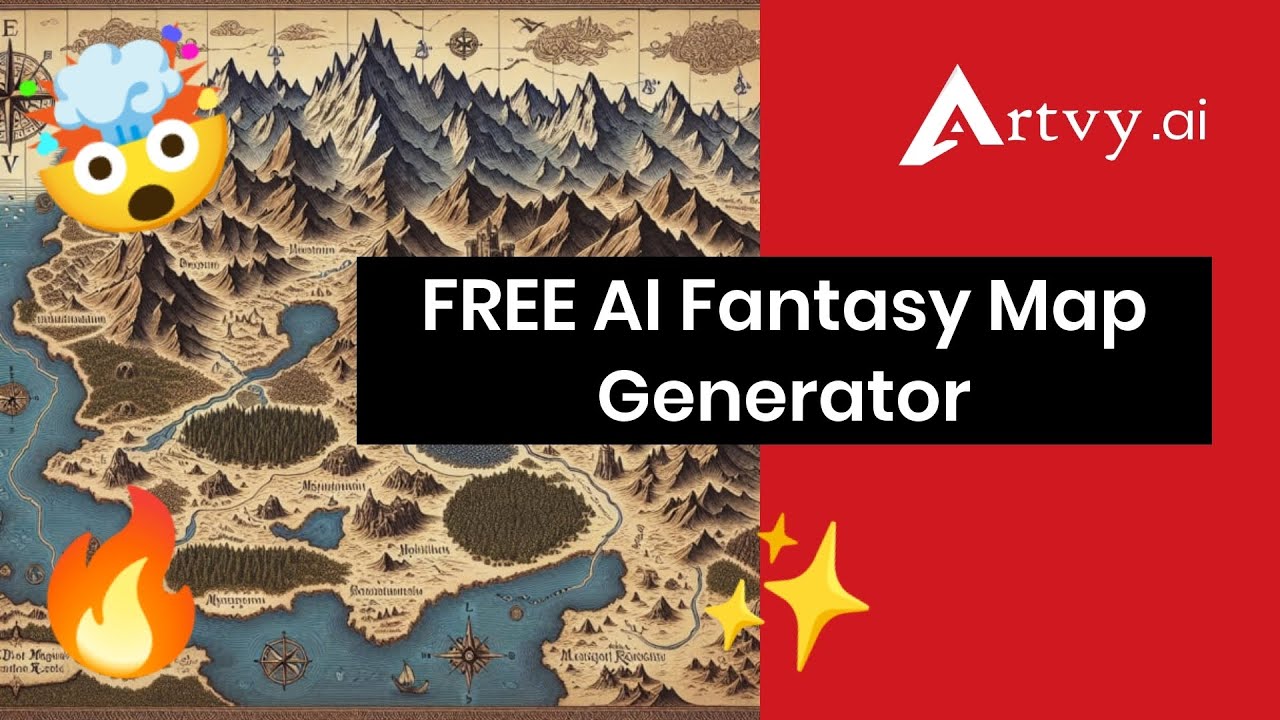 FREE AI Fantasy Map Generator - Deepart - Midjourney - Flux