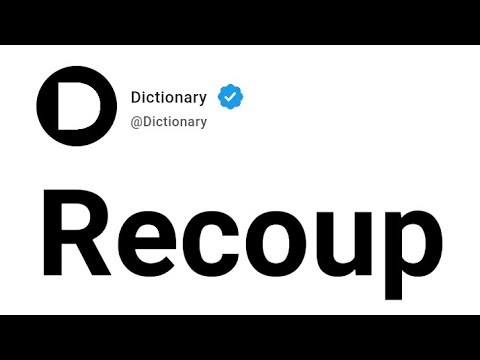 Recoup Meaning In English