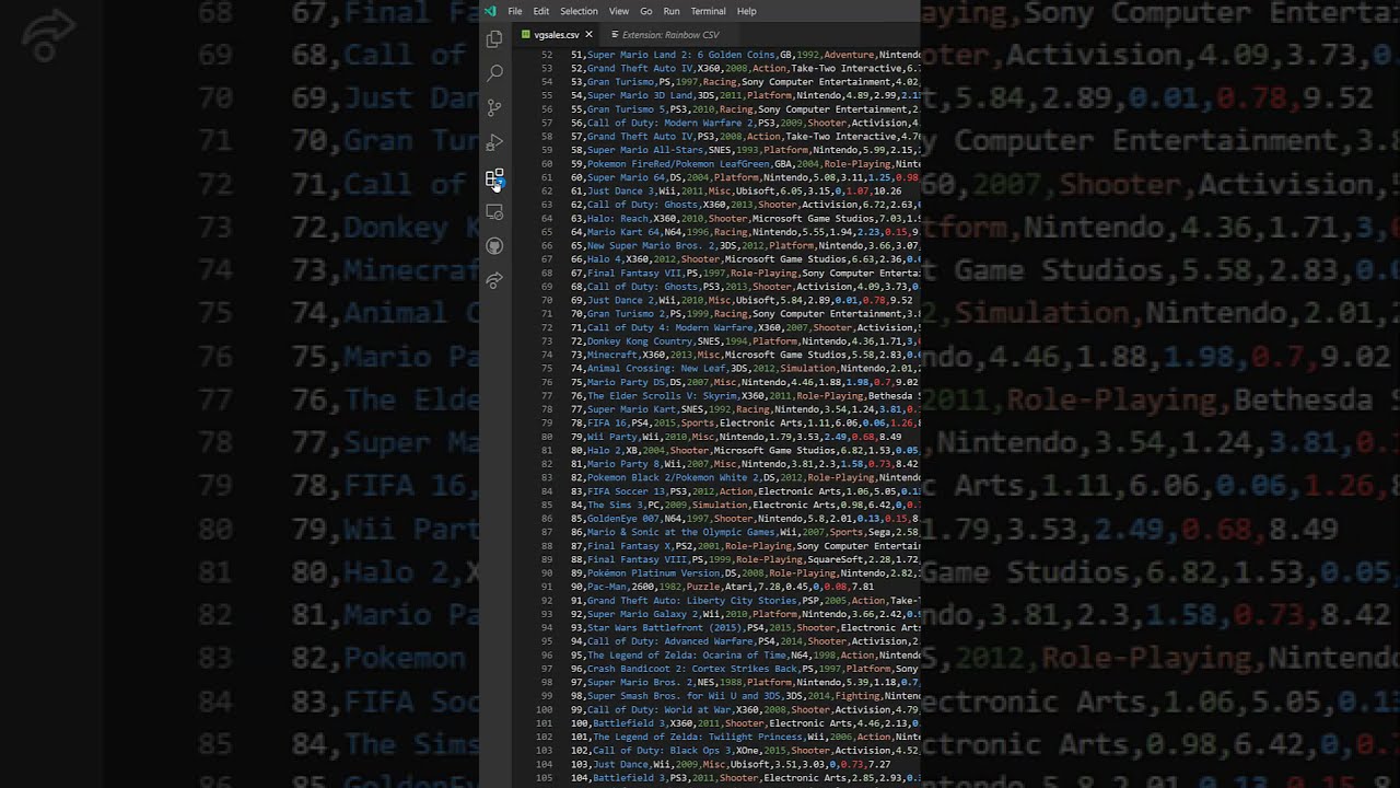 The CSV Reading 🌈