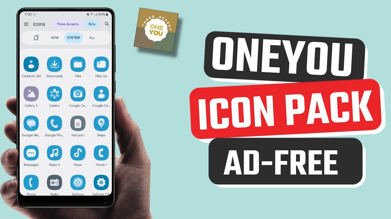 Best Free OneYou Three Accent Icon Pack App for Android