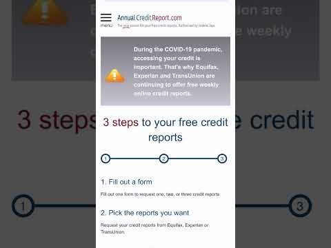 Get a copy of your credit report for FREE!