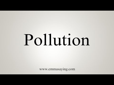 How To Say Pollution