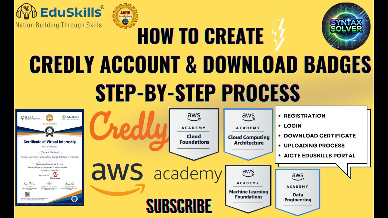 How to Create Credly Account, Copy Public URL & Upload in EduSkills Portal – Complete Process