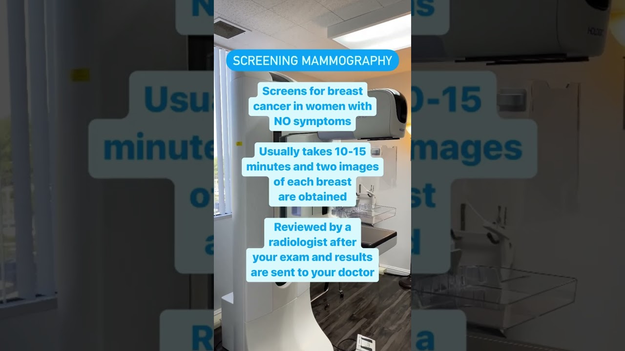 Screening vs Diagnostic Mammography, here are some of the differences. #shorts