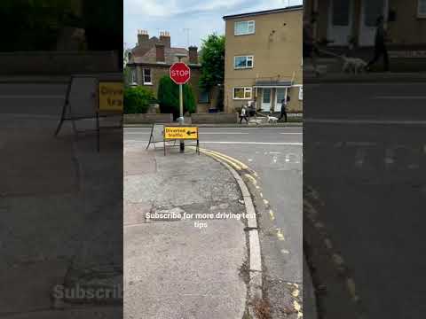 A Stop Junction On Driving Test