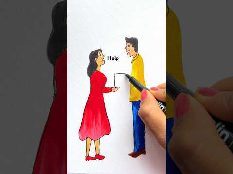 Man in love #shorts #art #craft #drawing