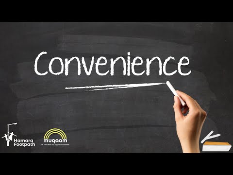 Easy to learn English word CONVENIENCE pronunciation meaning Hindi explanation with example sentence