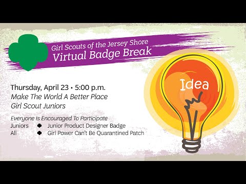 Virtual Badge Break - Make the World A Better Place (Juniors)