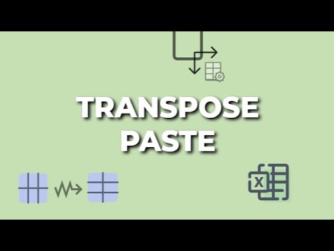 How to use Transpose (Paste) in Microsoft Excel | The Excel Lab