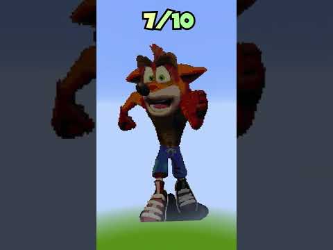 Crash bandicoot pixel art! #shorts