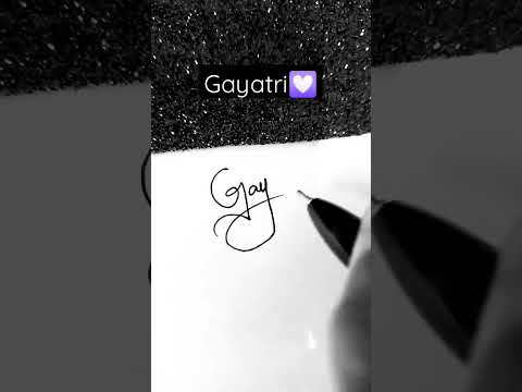 Request done ✅🧡|| Gayatri name signature|| #shorts #ytshorts #signature #Gayatri || Creative Ayira