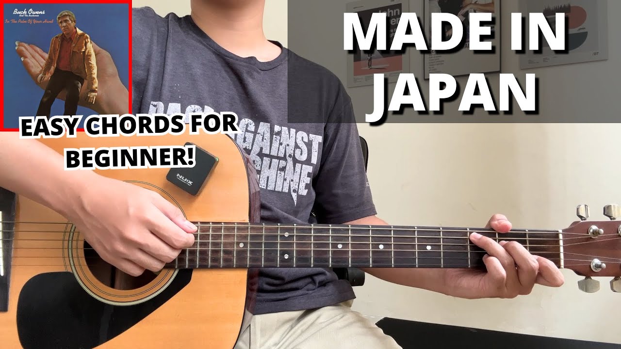 Made In Japan - Buck Owens (Guitar Tutorial) No Capo! Easy Chords For Beginner!