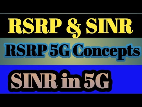 what is RSRP and SINR in 5G