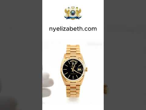 ROLEX Day‑Date 36 mm – Custom Black Stick Dial | President & Fluted