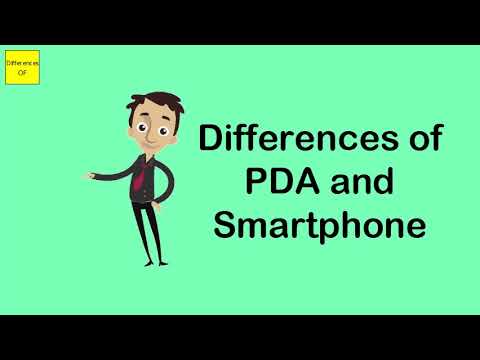 Differences of PDA and Smartphone