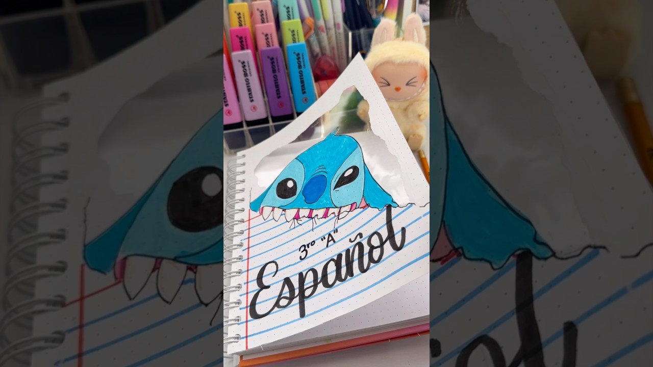 PORTADA DE STITCH transparente! 🤯😱