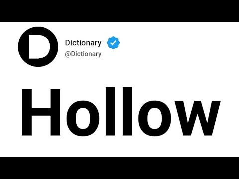 Hollow Meaning In English