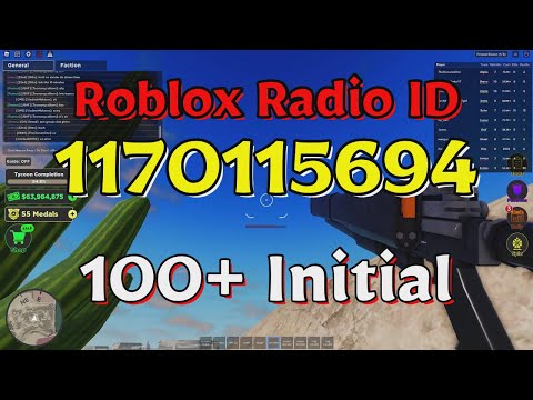 Initial Roblox Radio Codes/IDs