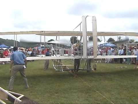 Wright Brother’s 1st U.S. Military Flyer Replica’s Engine Starts ...