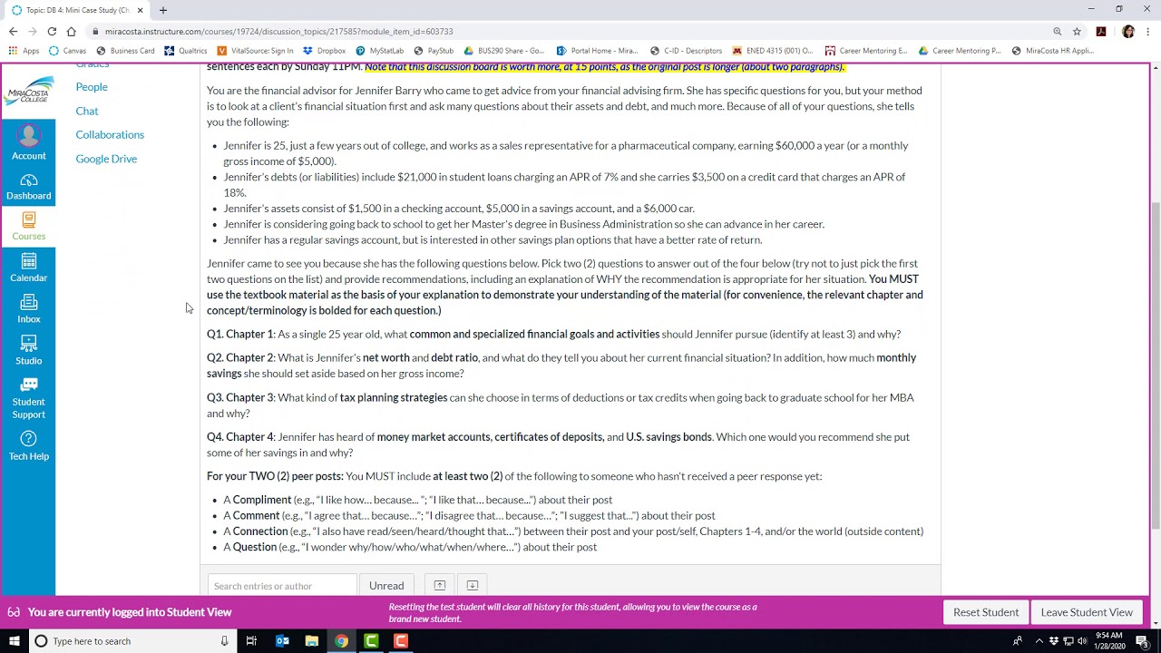 Overview of Mini Case Study DB