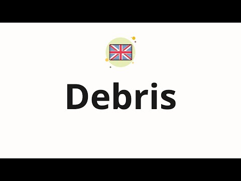 How to pronounce Debris