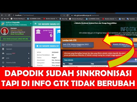 DAPODIK SUDAH SINKRON, TAPI KO DATA DI INFO GTK TIDAK BERUBAH, SIMAK PENJELASANNYA ❗