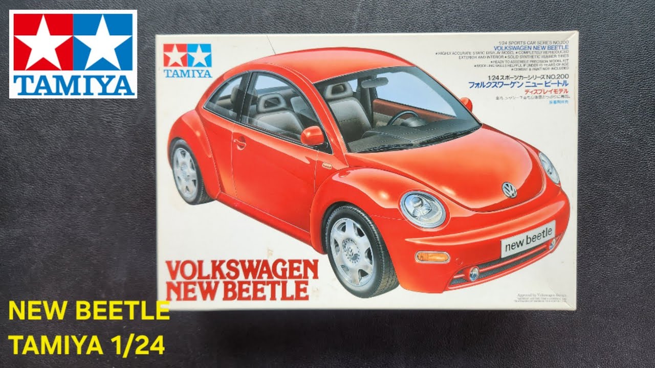 TAMIYA 24200 1/24 Volkswagen New Beetle Unboxing | Classic Car Model Kit Archive