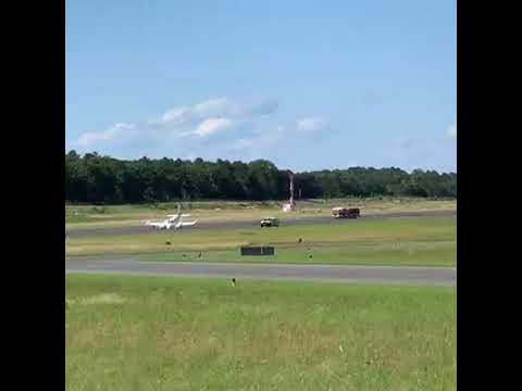 Emergency landing at South Arkansas Regional Airport