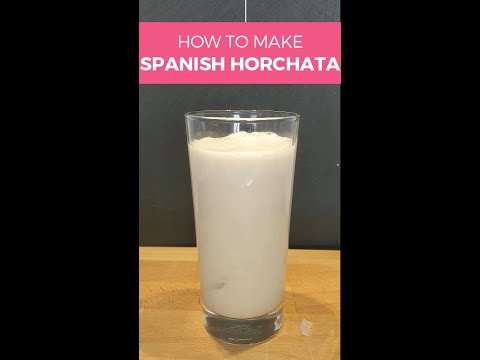 Its just like soy milk.... only Spanish (How to make Spanish Horchata)