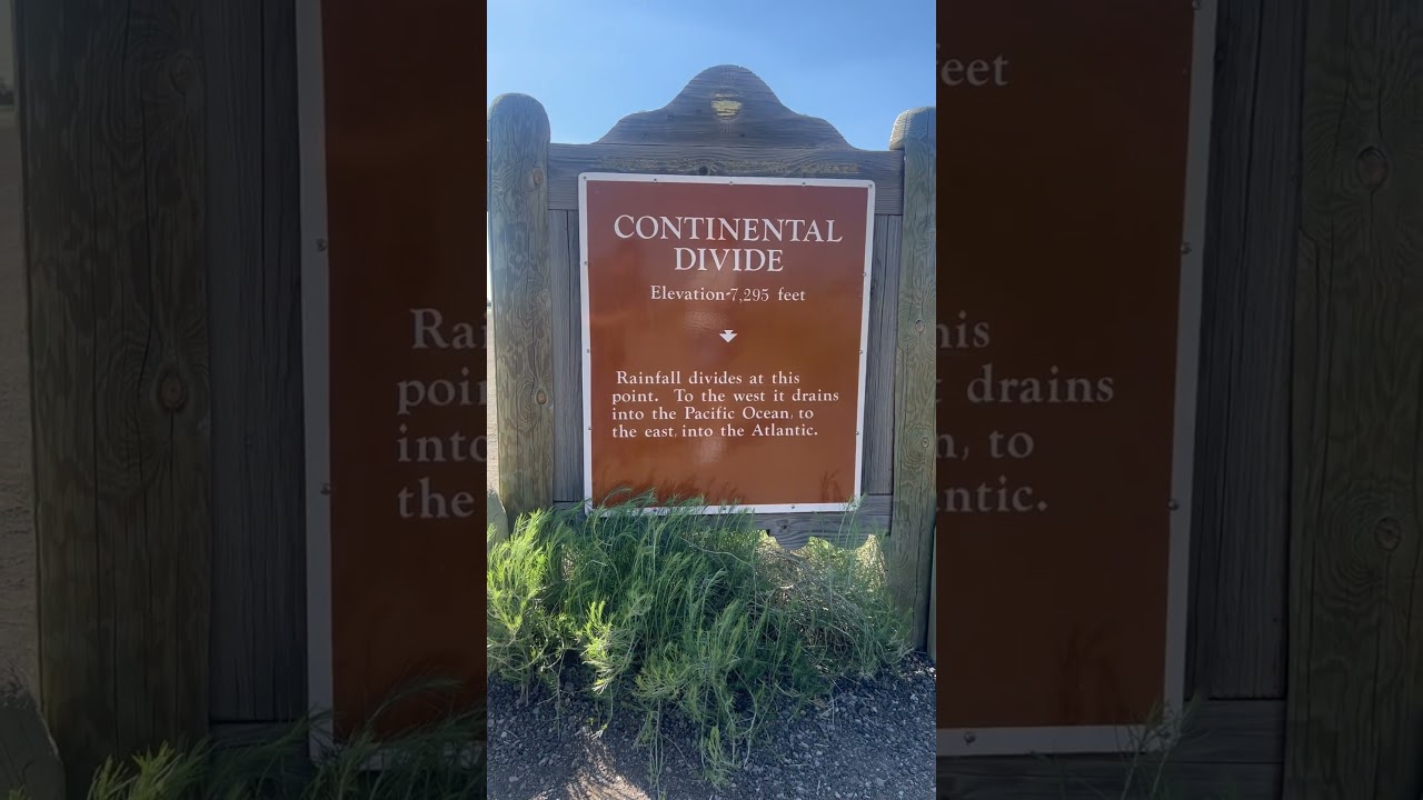 The continental divide￼