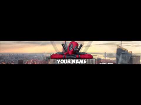 TEMPLATE BANNER DEADPOOL BY WIDDLE [FREE DOWNLOAD]