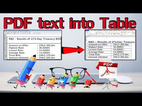 Convert PDF Text into Table in MS Word | Simple Fiverr Data Entry Earning Tips and Tricks