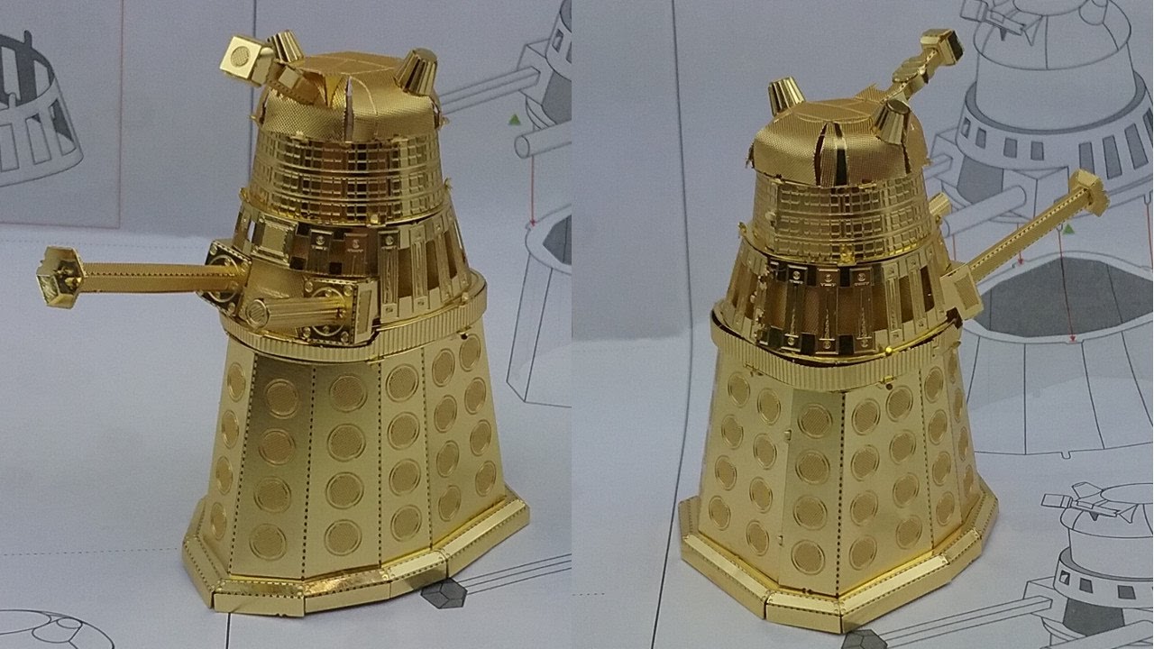 Metal Earth Build  - Gold Dalek - Doctor Who