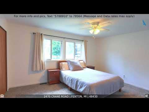 Priced at $269,900 - 2470 Crane Road, Fenton, MI 48430