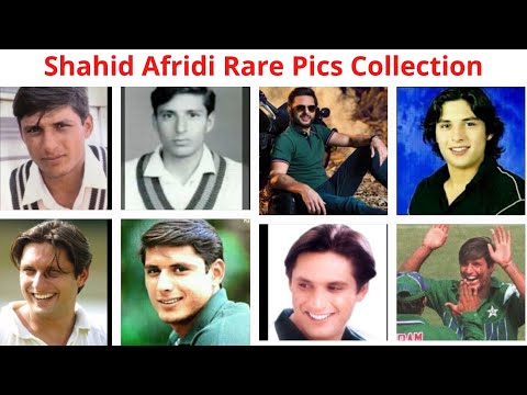 Shahid Afridi Rare Pictures Collection | Young Shahid Afridi Pics | Shahid Afridi Photo Album