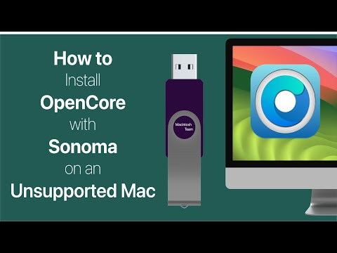 Install the latest version macOS Sonoma on Unsupported Macs using OpenCore (Step-by-Step Tutorial)
