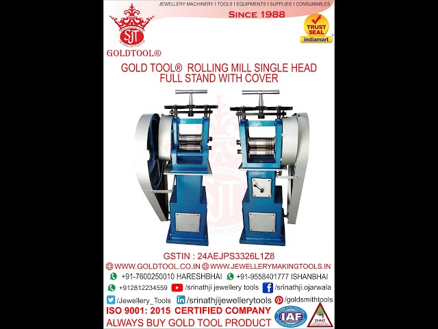 Jewellery Rolling Mill - Jewellery Rolling Machine With Gears Box ...