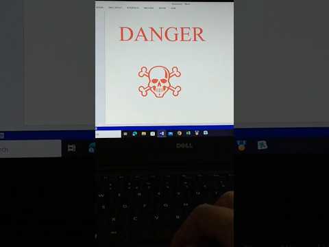 Danger sign ☠️ #computer #shortcuts #key