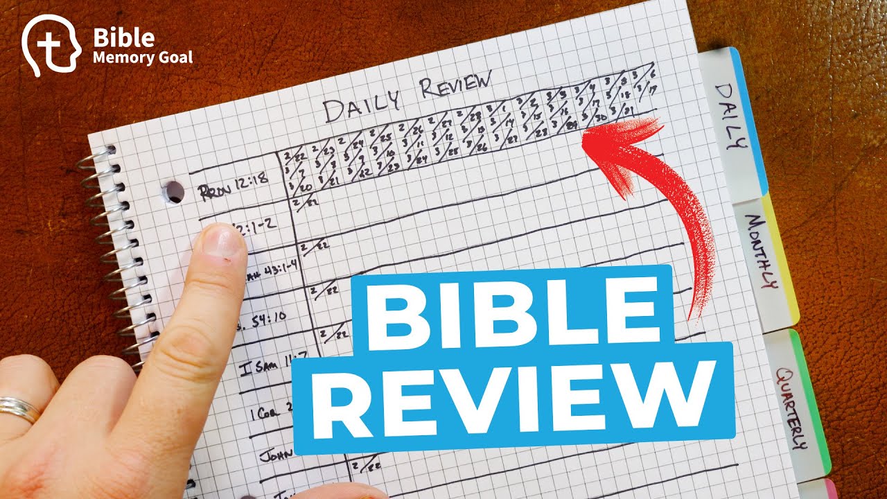 CREATIVE IDEA for Bible Memory Review (keep track of your verses)