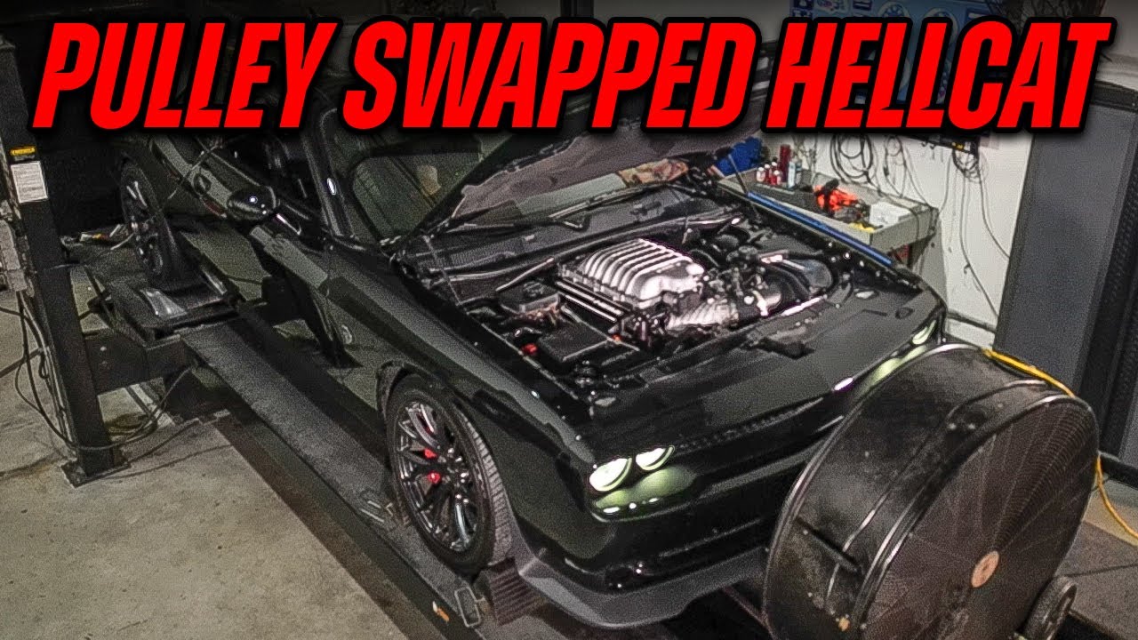 Pulley Swapped Hellcat on Dyno
